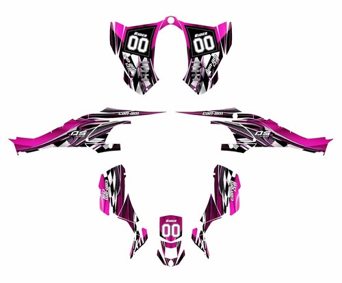 CAN AM DS 450 graphics ds450 sticker kit 2500 Hot Pink Free Custom ...