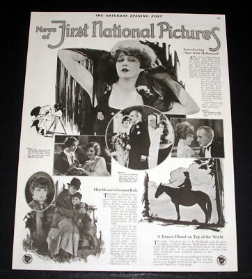 1924 OLD MAGAZINE PRINT AD, FIRST NATIONAL PICTURES NEWS, INEZ FROM ...