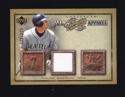 2006 Upper Deck Artifacts Jeremy Reed 46/235 Game Used Jersey #MLB-JY ...