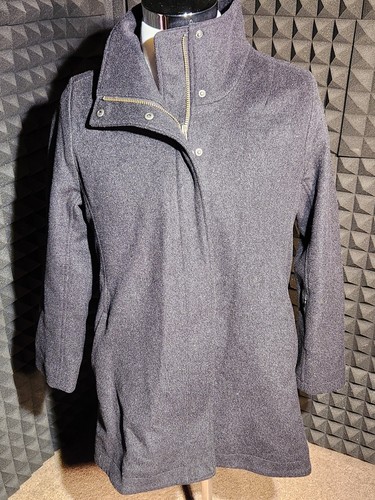 Pendleton Hudson Charcoal Gray Wool Jacket Full Zip Snap Mens M Heavy ...