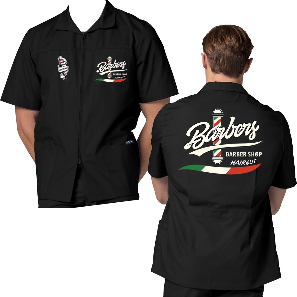 Barber jacket Barbershop Jacket full Sleeve Haircut Jacket Barber ...
