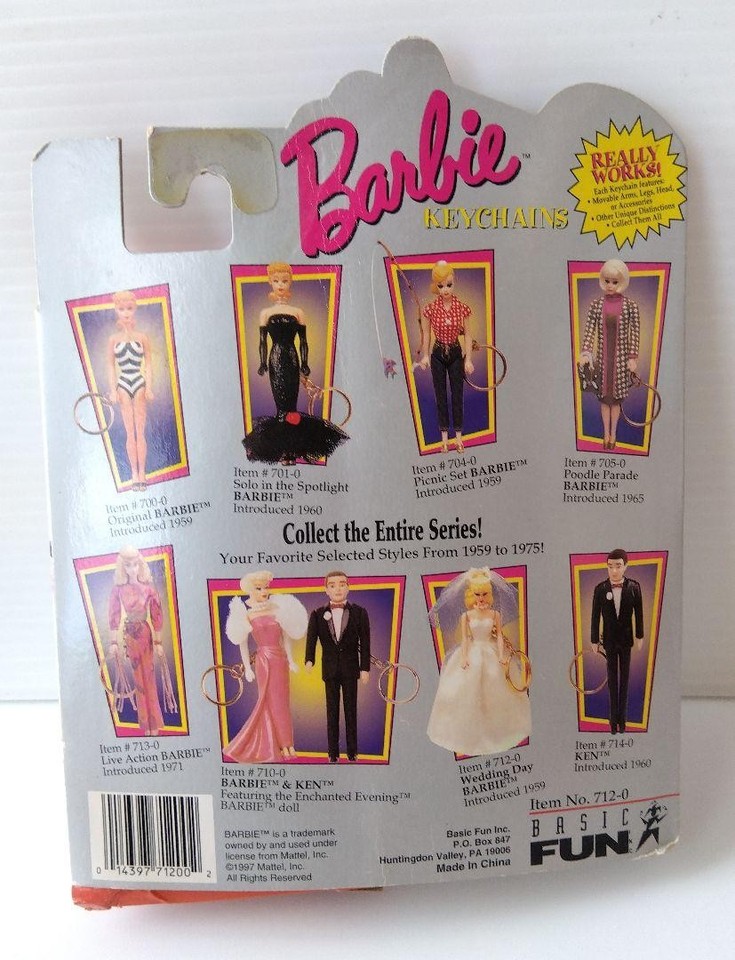 Vintage Barbie Keychain Wedding Day hobby toy doll collection | eBay