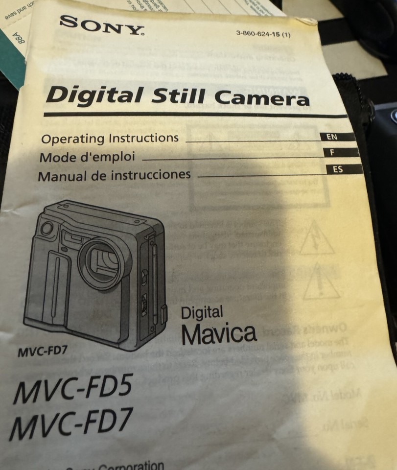 Sony Mavica MVC-FD7 0.3MP Digital Camera - Steel Gray 4901780460687| eBay