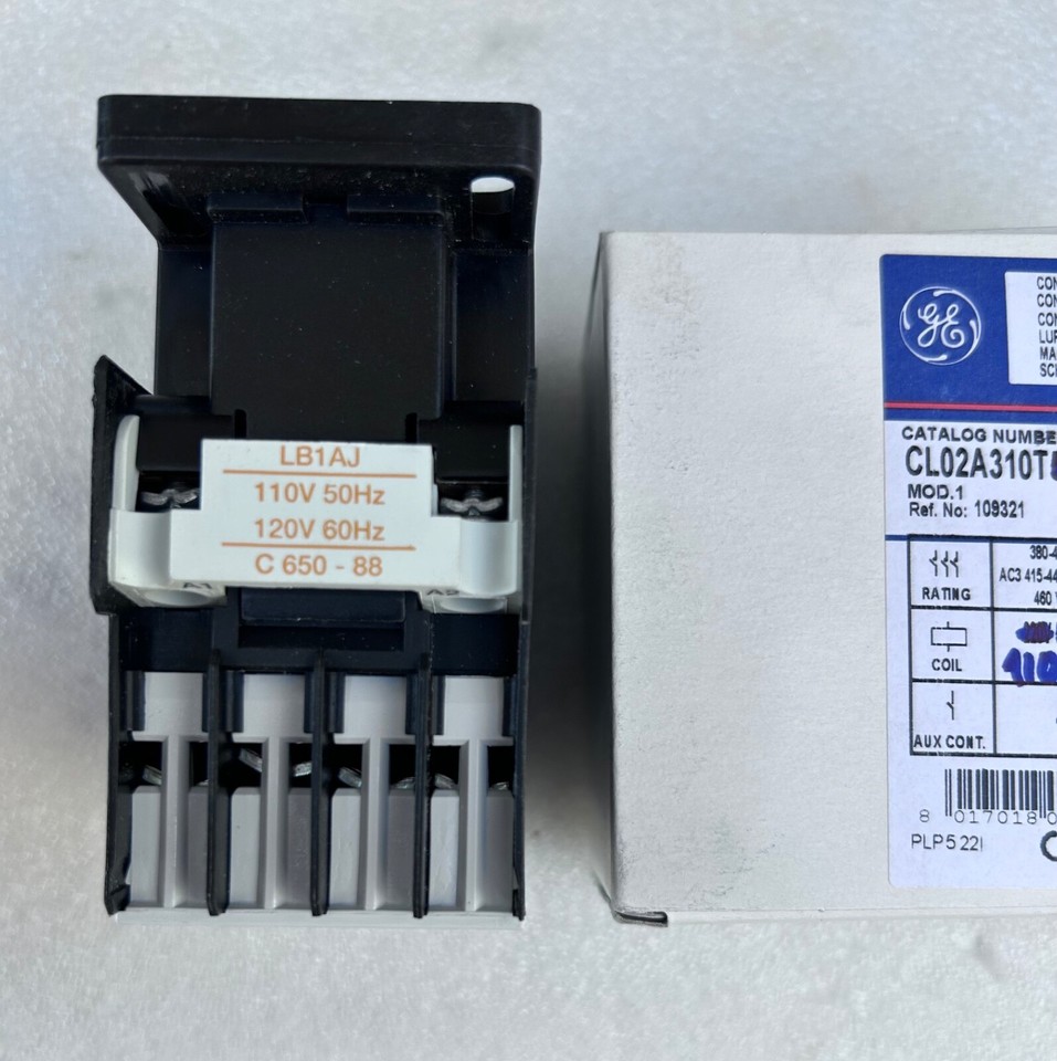 GE CL02A310T Contactor 110/120V 50/60 HZ Coil | eBay