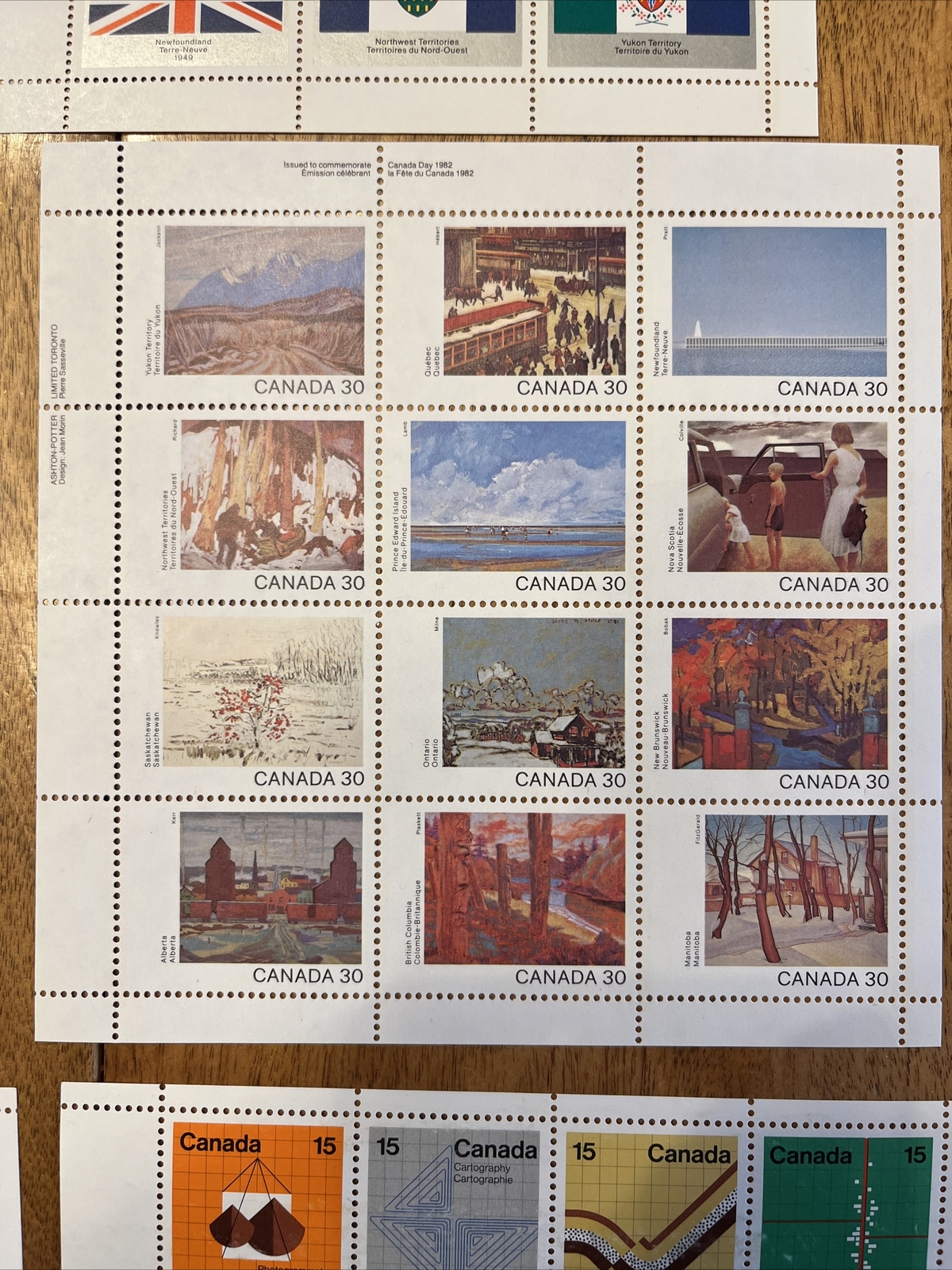 Stamps Canada lot Collection Mint Lot of 25 Stamp Sheets MNH FACE VALUE ...