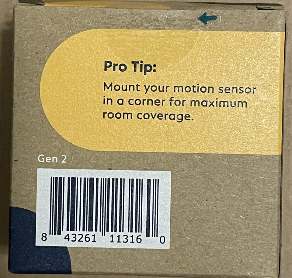 SimpliSafe Smart Indoor Motion Sensor Battery Powered White Second ...