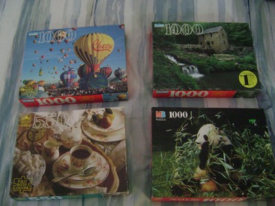 Vintage Jigsaw Puzzles 3-1000 piece and 1-550 piece Sealed Lot of 4 | eBay