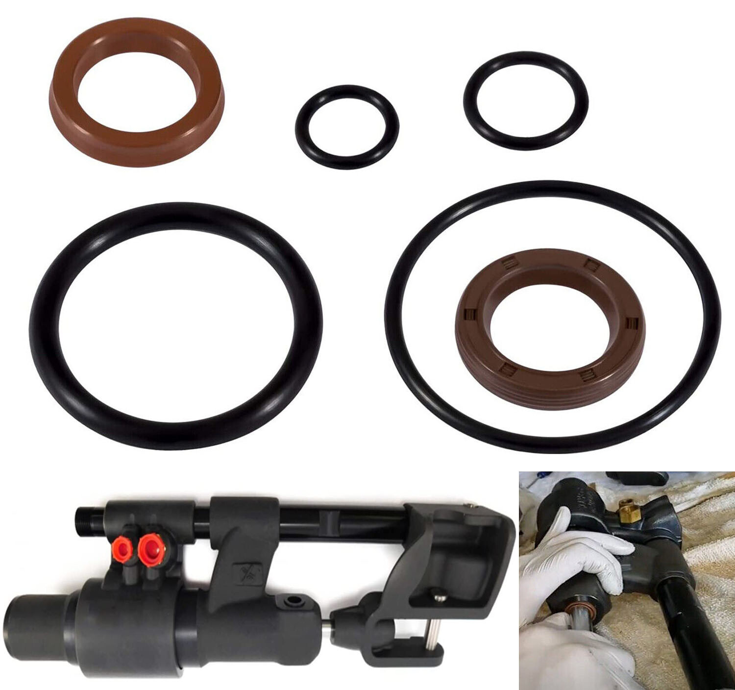 6Pcs 3812269 Power Steering Actuator Repair Kit For Volvo Penta SX-M SX ...