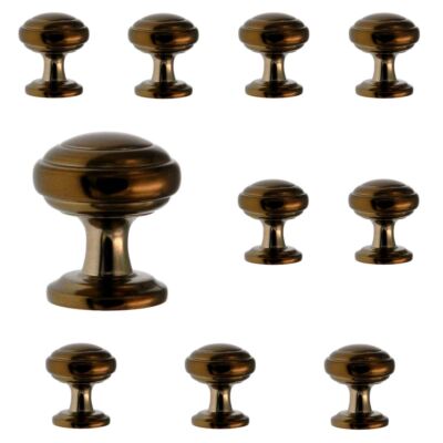 Pack of 10 P2286-VBZ Venetian Bronze 1" Dome Cabinet Knob Pulls Hickory ...