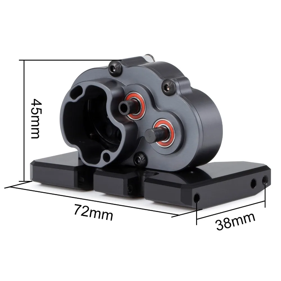 OD-3 Overdrive Gearbox Transmission for 1/10 RC Crawler LCG Chassis ...