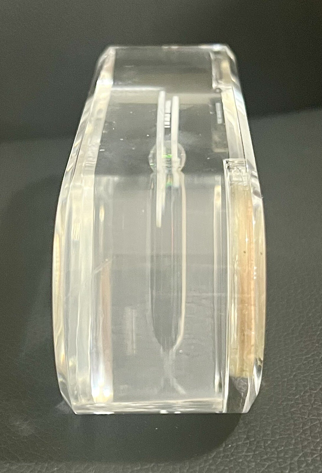 Steiner NEW YORK YANKEES STADIUM Crystal Desk Clock Paperweight w/Game ...