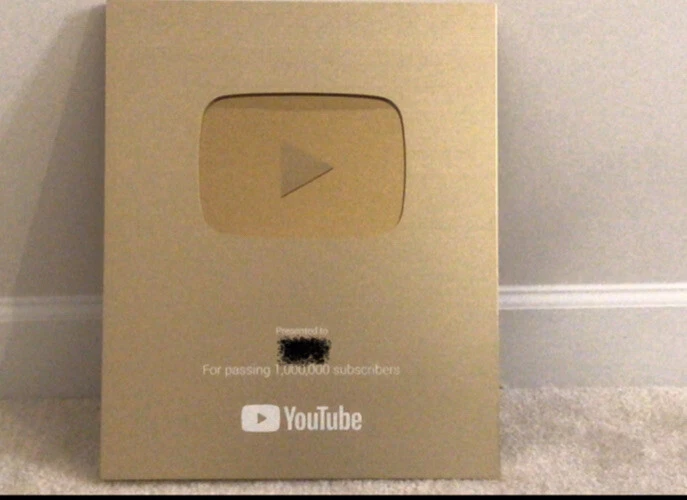 Youtube Play Button Award