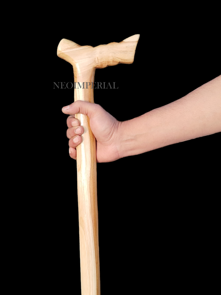 Asterom Handcrafted Ergonomic Wooden Walking Cane for Men and Women ...