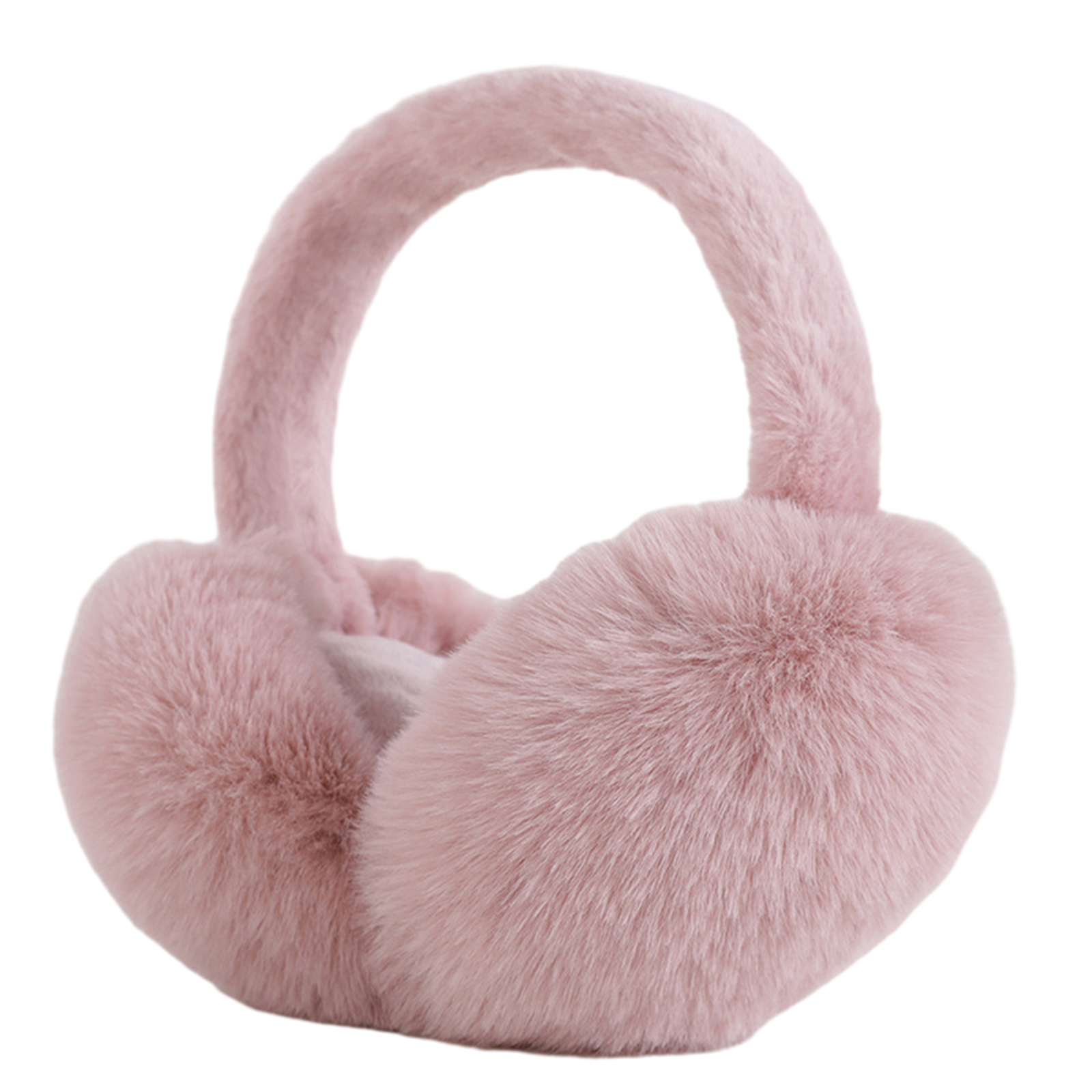 Fluffy Earmuffs Foldable Earmuffs Cozy Solid Color Women's Winter for ...