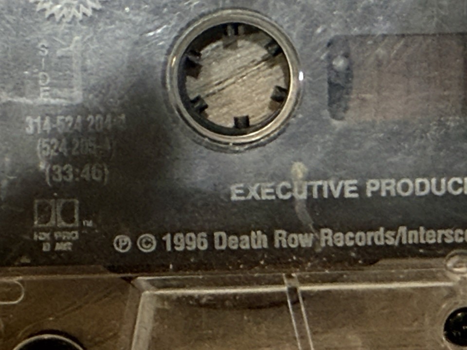 Vintage 1996 Death Row Records 2Pac All Eyez On Me Cassette Tape Tupac ...