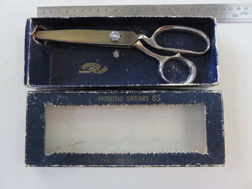 OLD VINTAGE SANDKAULEN SOLINGEN PINKING SHEARS 85 SCISSORS | eBay Australia