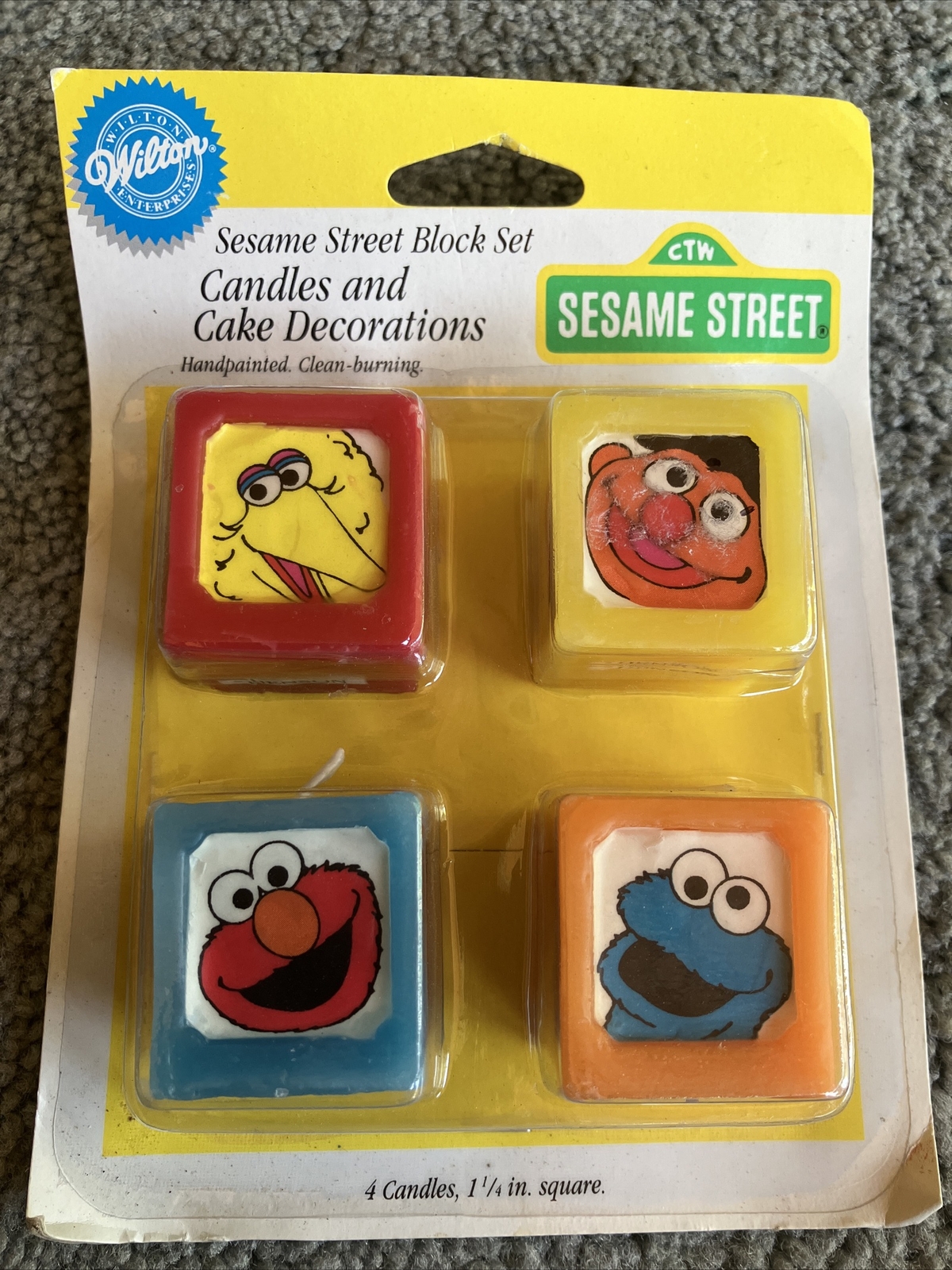 Wilton "SESAME STREET BLOCK SET" Candle & Cake Decoration #2811-161 NOS ...