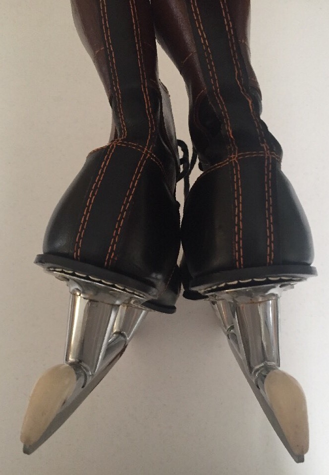 Vintage Canadian Ace Pro Leather Ice Skates size 11 2/3. pre-owned ...