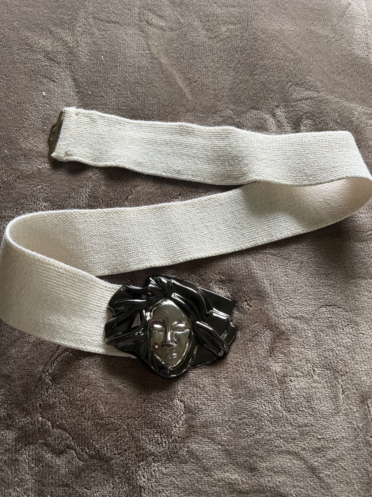 Vintage Charmant Stretch Belt Buckle 1980s / Face Sil… - Gem