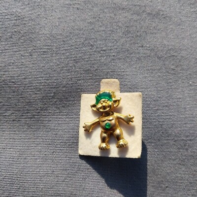 Troll Doll Gold-Toned Green Hair Metal Lapel Hat Jacket Pin | eBay