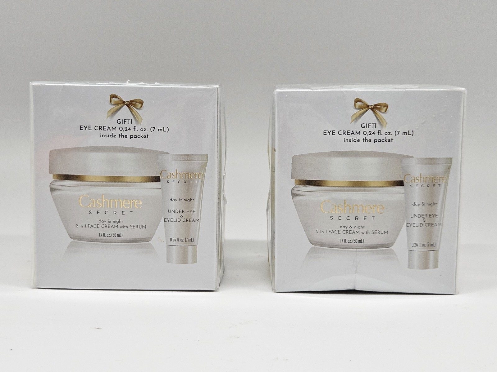 2 PC CASHMERE SECRET Retinol Face Cream w Serum & Eye Cream 2 in 1 Day ...