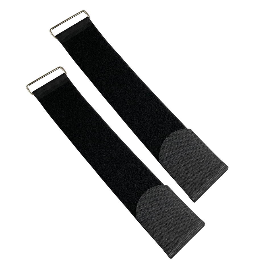 Heavy Duty Adjustable Velcro Strap with Metal Buckle – Reusable Hook ...