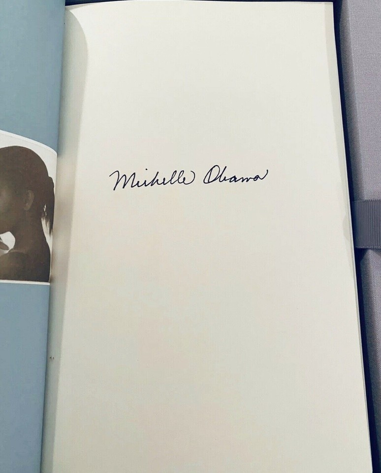 Michelle Obama autographed signed Becoming Deluxe Signed Edition book ...