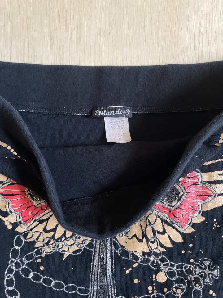 Y2K 2000s Tube Top Mandee Medium Cross Affliction Black Fairy Grunge | eBay