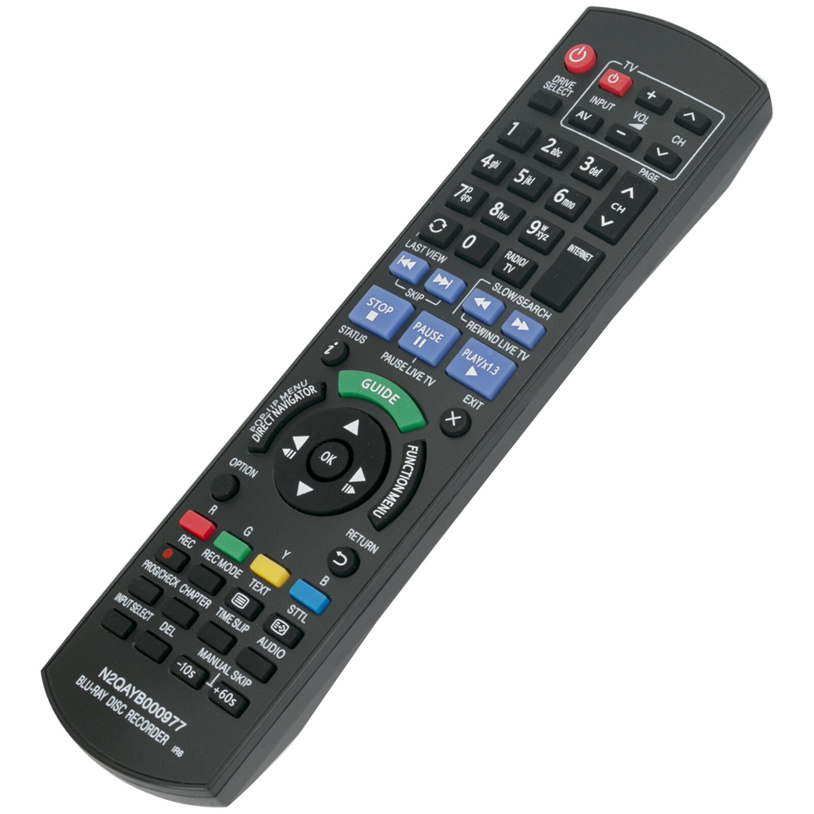 New Remote N2QAYB000977 for Panasonic Blu-Ray DMR-BWT740 DMR-BWT945 DMR ...
