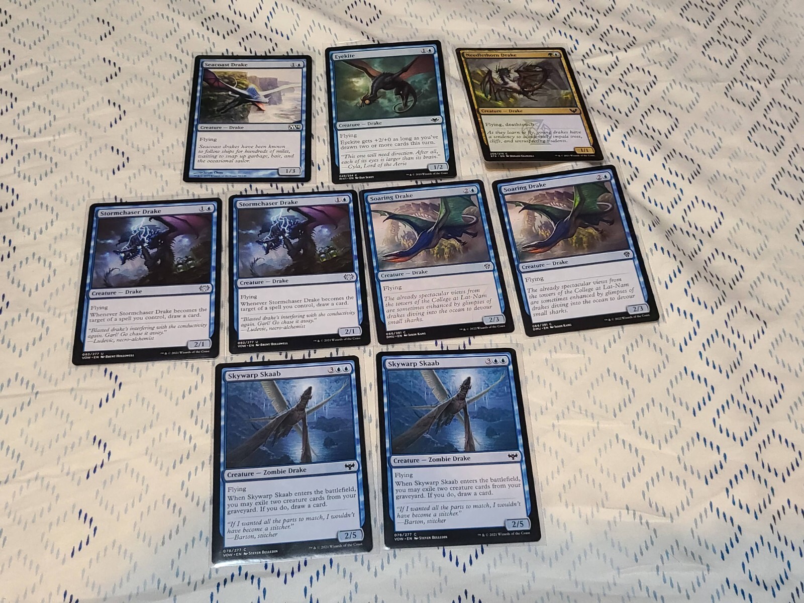 MTG Drake x9 Stormchaser Drake,Skywarp Skaab,Seacoast Drake,Needlethorn ...