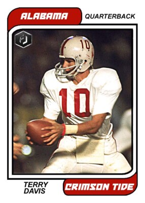 ACEO TERRY DAVIS ALABAMA CRIMSON TIDE CUSTOM HAND MADE ART CARD | eBay