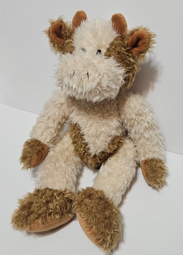 Russ Tuscany Shaggy Cow 14" Plush Brown Spotted Weighted Stuffed Animal ...