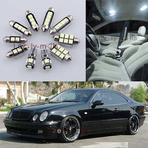 Error Free White Light Interior LED Package 12x for Benz CLK-Class W208 ...
