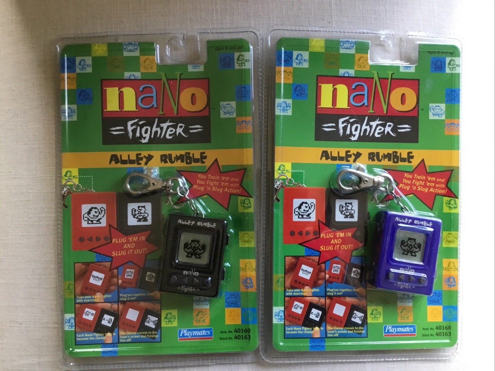 NEW * 1997 NANO * FIGHTER ALLEY RUMBLE * PLAYMATES VIRTUAL GAME * BLACK ...