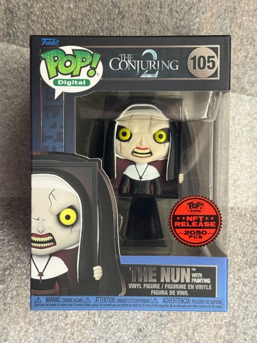 Funko Pop! Digital WB Horror The Conjuring 2 The Nun With Painting w ...