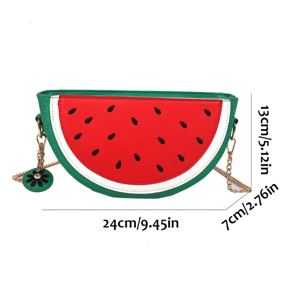 Shopping Fruit Handbag PU Leather Watermelon Bag Lemon Shoulder Bag ...