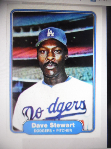 1982 FLEER BASEBALL # 24 DAVE STEWART ROOKIE CARD | eBay
