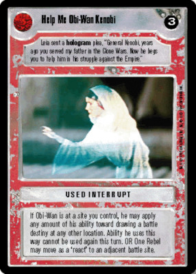 Star Wars CCG Limited Premiere BB M/NM Help Me Obi-Wan Kenobi | eBay