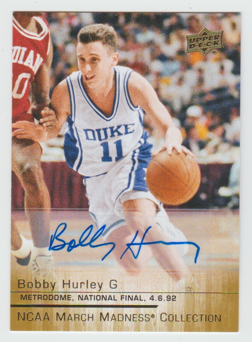 BOBBY HURLEY Duke 2014-15 Upper Deck NCAA March Madness Autograph #BH-3 ...