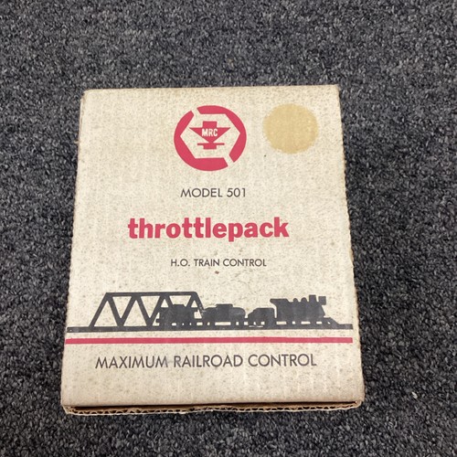 MRC MODEL 501 THROTTLEPACK TRAIN CONTROL HO WITH BOX Tested | eBay