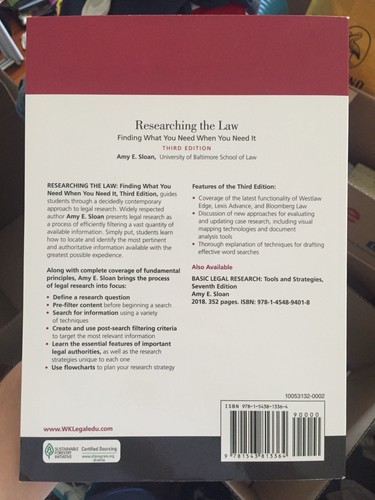 Researching The Law Finding What You Need When You Need It Third ...