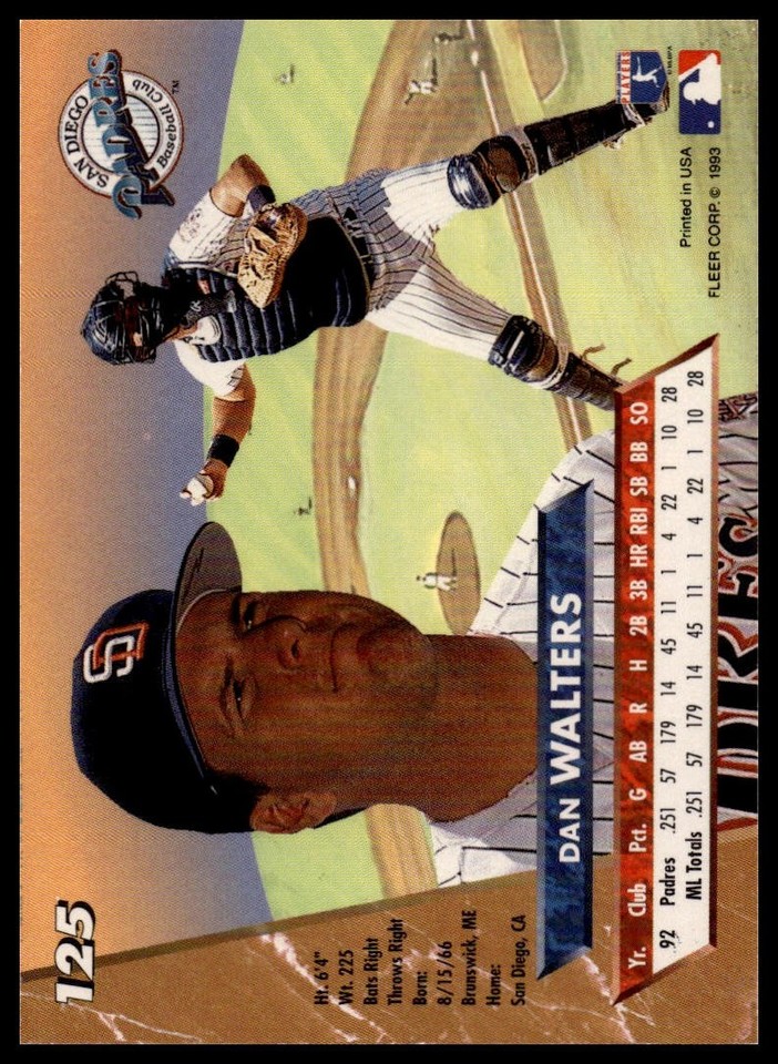 1993 Ultra #125 Dan Walters | eBay