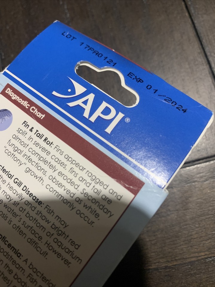 API Fin & Body Cure 9 Packets Treats Freshwater Fish Bacterial Disease ...