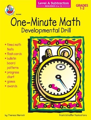 ONE-MINUTE MATH SUBTRACTION: MINUENDS 0 TO 10, GRADES 1-2: By Theresa ...