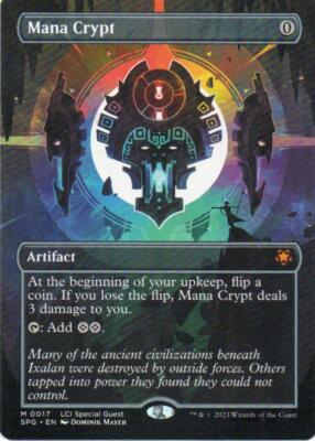 MTG: Special Guests: Borderless Mana Crypt: Lightly Played Condition | eBay