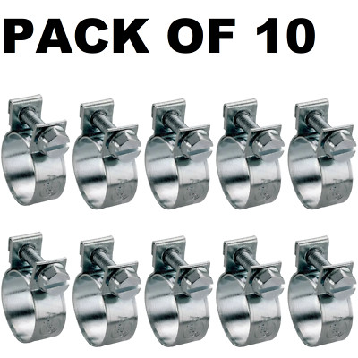 Mini Hose Clips 304 Stainless Steel Pipe Fuel Clamps Petrol Diesel ...