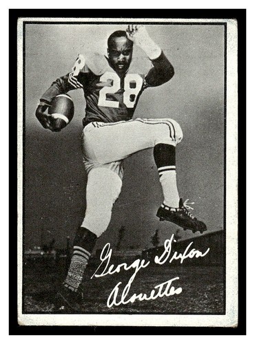 1961 TOPPS CFL FOOTBALL GEORGE DIXON #62 MONTREAL ALOUETTES HOF HIGHER ...