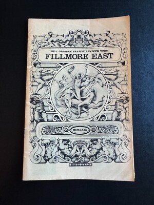 Fillmore East Concert Program - 1969 - Buddy Rich / Grassroots | eBay