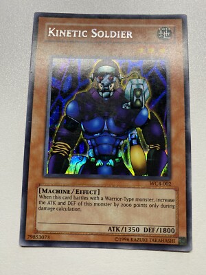 Yugioh Kinetic Soldier Secret Rare WC4-002 HP | eBay