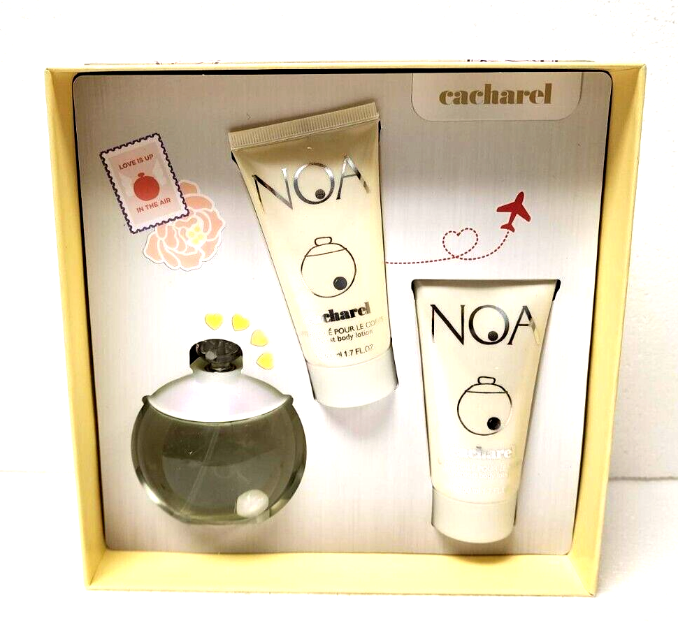 NOA CACHAREL WOMEN SET 3.4 oz edt spray 2 x 1.7 oz body lotion | eBay